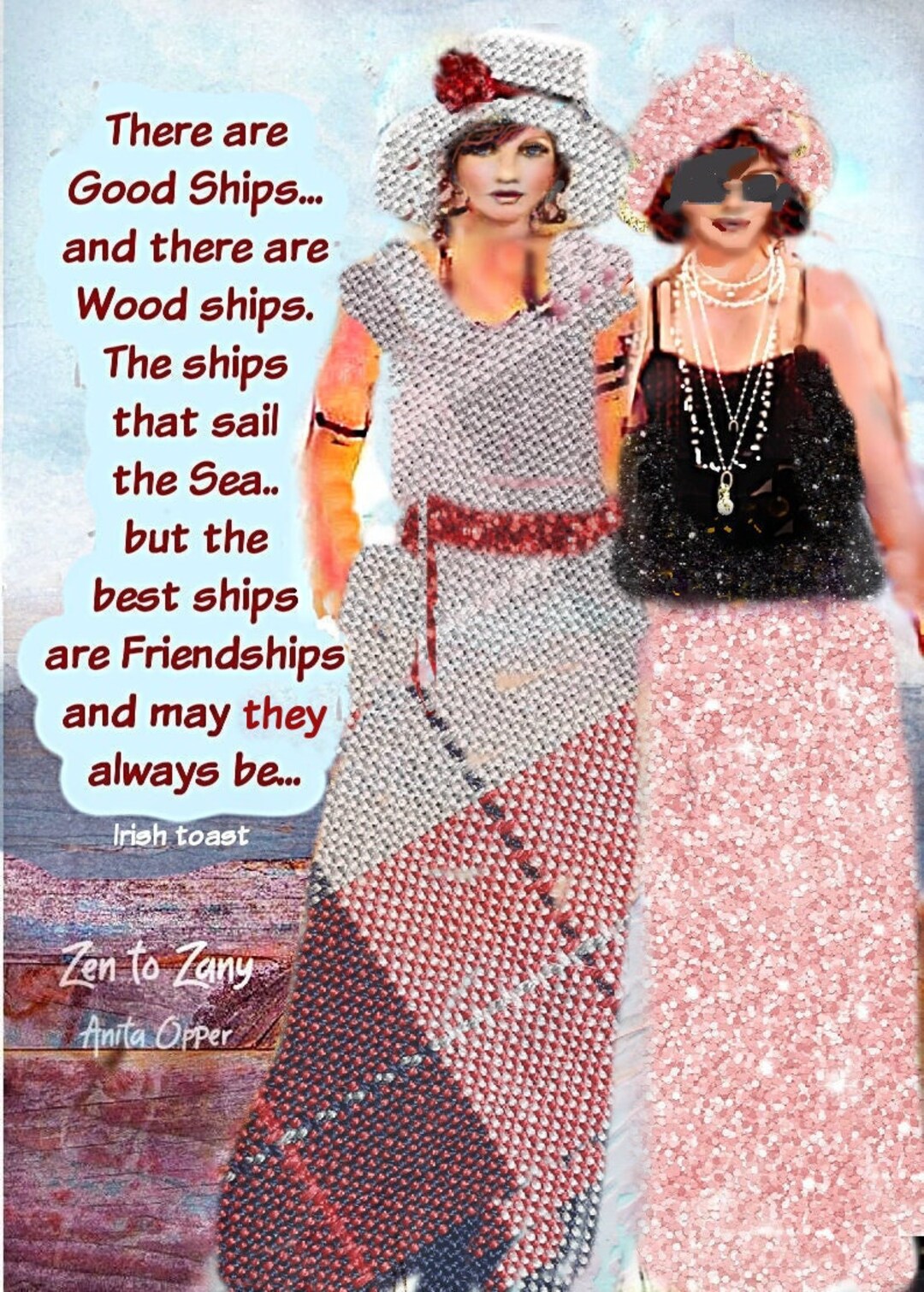 BEST SHIP Friendship.....item 167....art by - Etsy