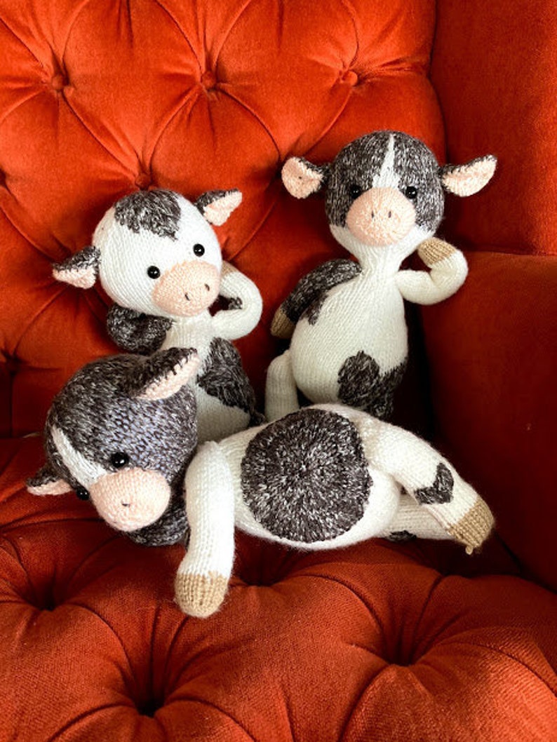 Knit Pattern Sweet Dairy Cow Version 2 | Etsy