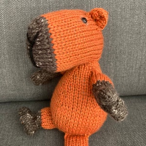 KNIT PATTERN: Capybara-little Capybara Stuffie Toy- Make the Perfect ...