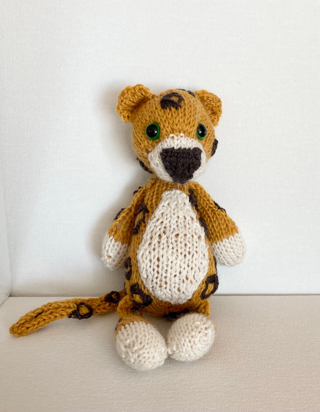 KNIT PATTERN: Little Leopard Toy- Circular Knitting Pattern - Etsy