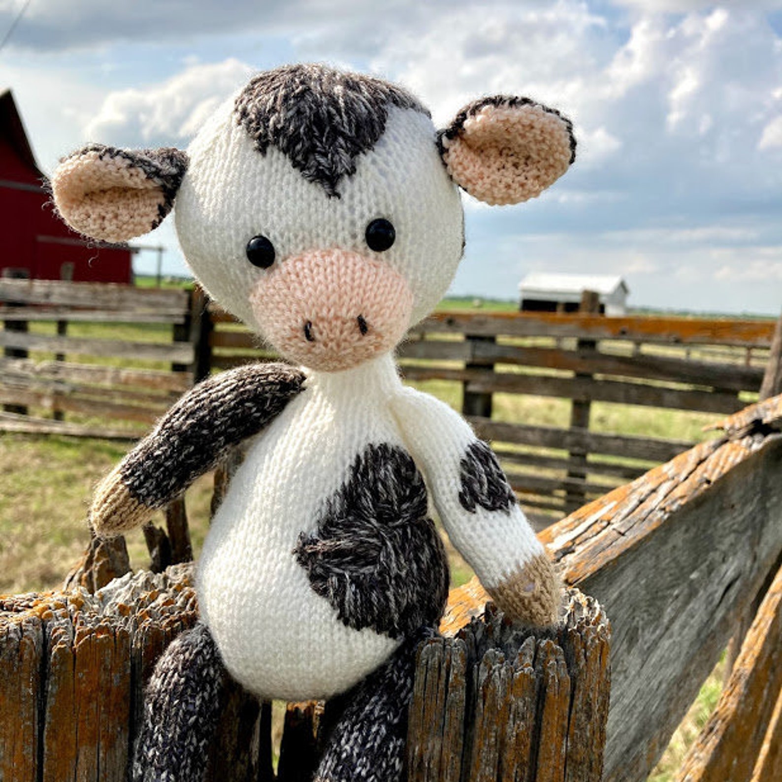 Knit Pattern Sweet Dairy Cow Version 2 | Etsy