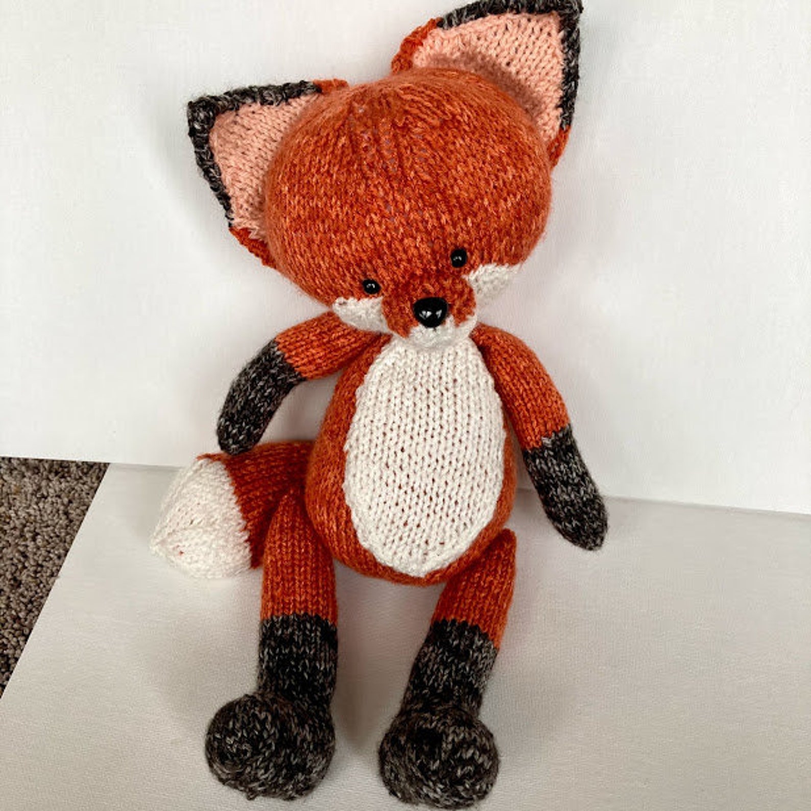 Knit Pattern Sweet Baby Fox - Etsy