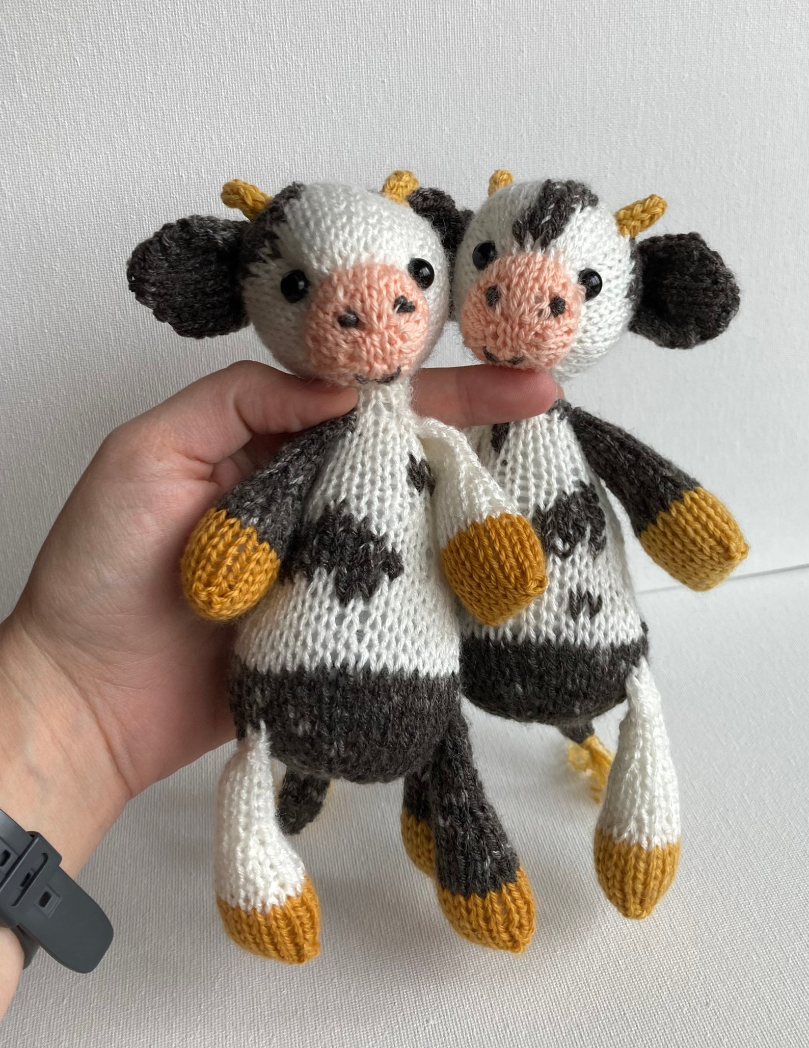 KNIT PATTERN Little Knit Cow Pattern-knit in the Round | Etsy