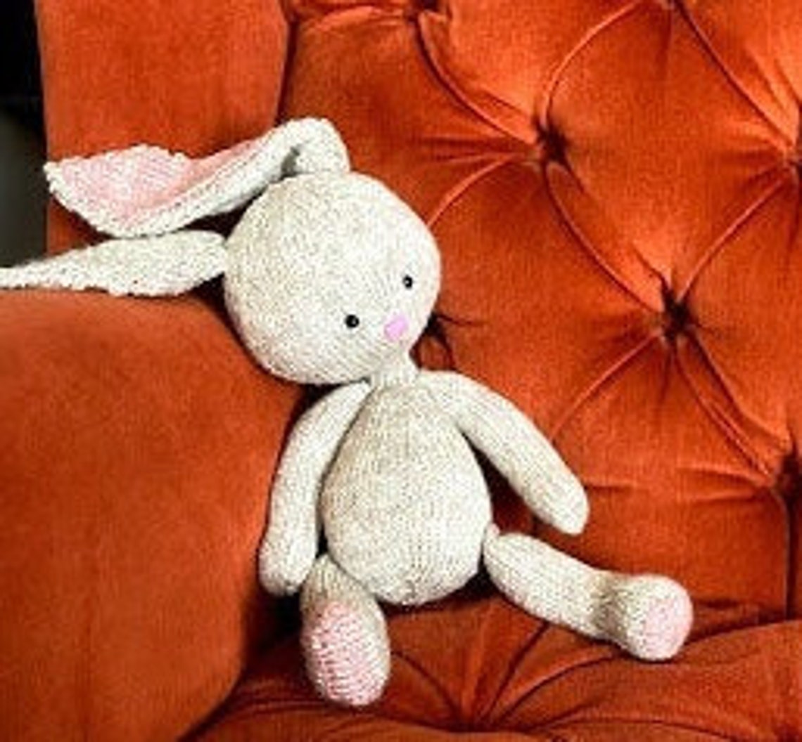 Knit Pattern Cuddly Bunny | Etsy