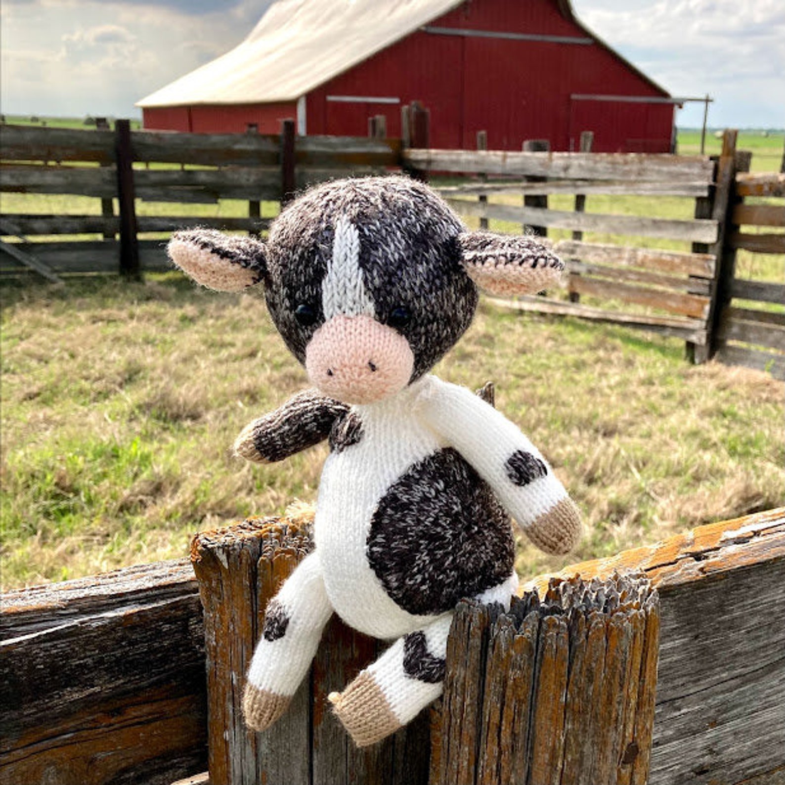 Knit Pattern Sweet Dairy Cow Version 2 | Etsy