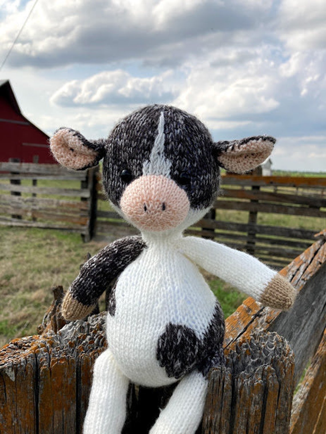 Knit Pattern Sweet Dairy Cow Version 2 | Etsy