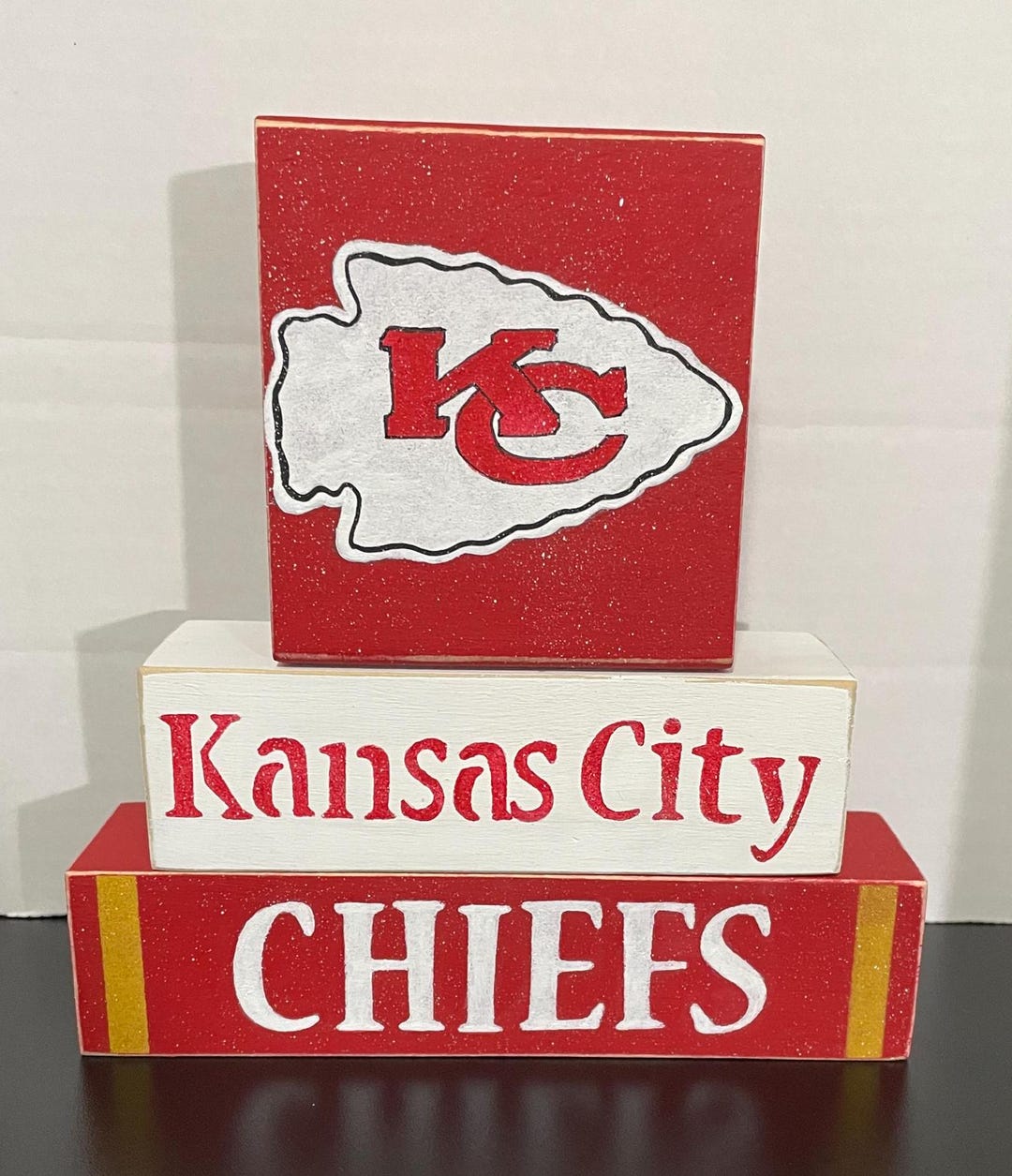 Sports Team Block Stackable Wooden Block Shelf Sitter Decor - Etsy