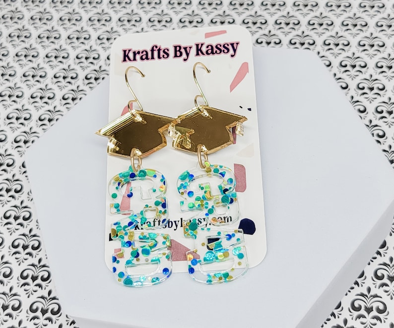 Grad Earrings, Senior Jewelry, Graduation Accessories, Statement ...