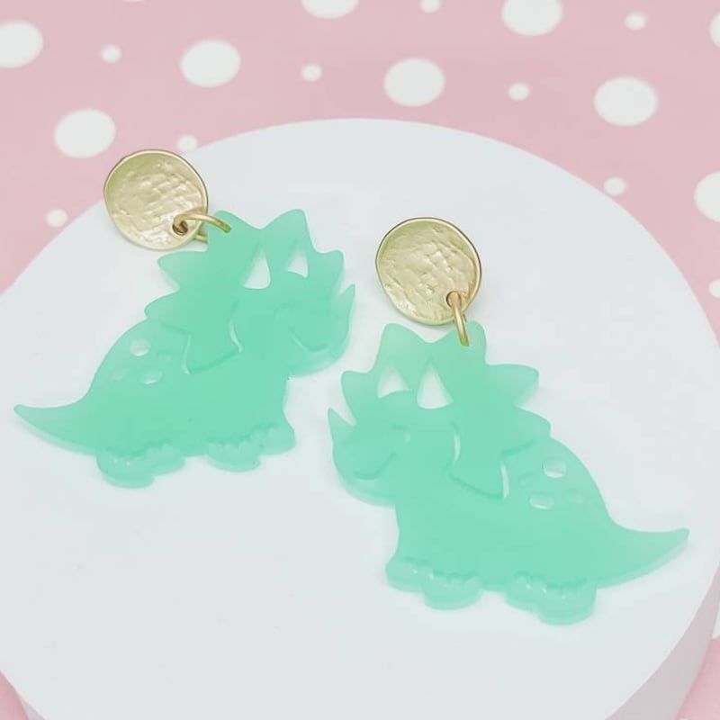Dinosaur Earrings - Etsy