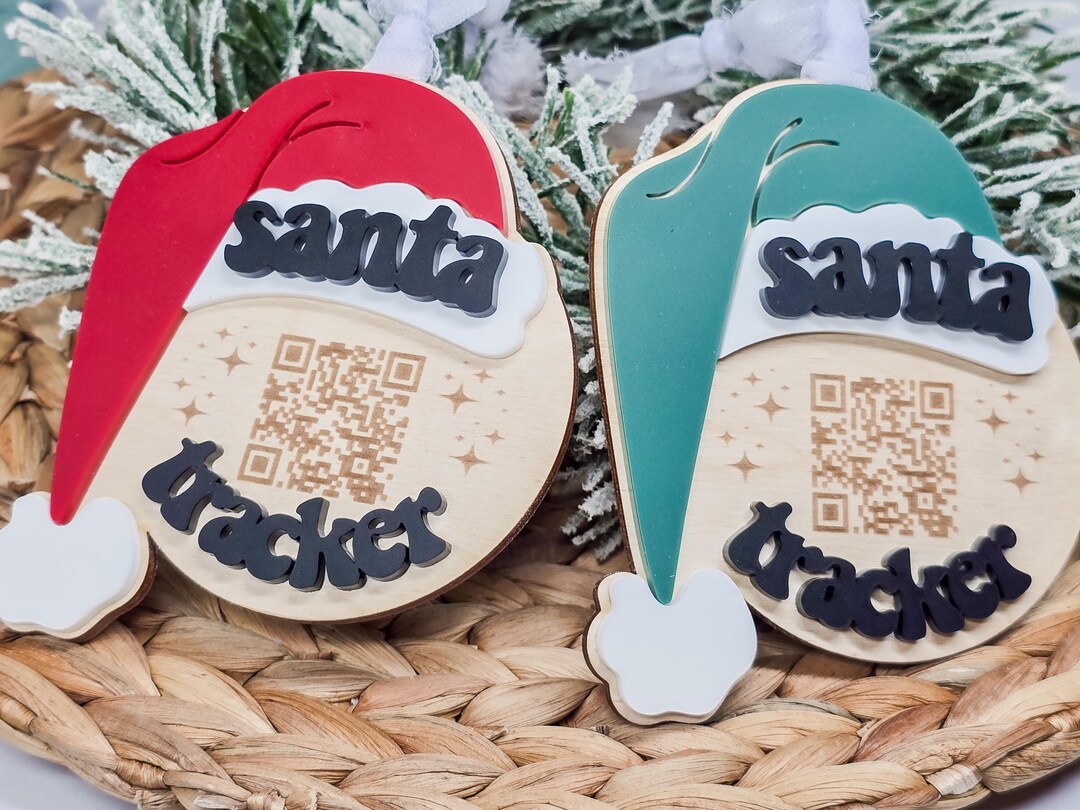 Santa Tracker Christmas Ornament, Holiday Tree Decoration, Gift for ...
