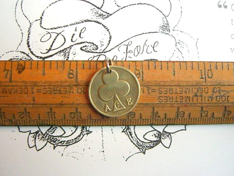 Biker Pendant - 1950's Retro - ACE Cafe Racer Token - Ace of Clubs ...