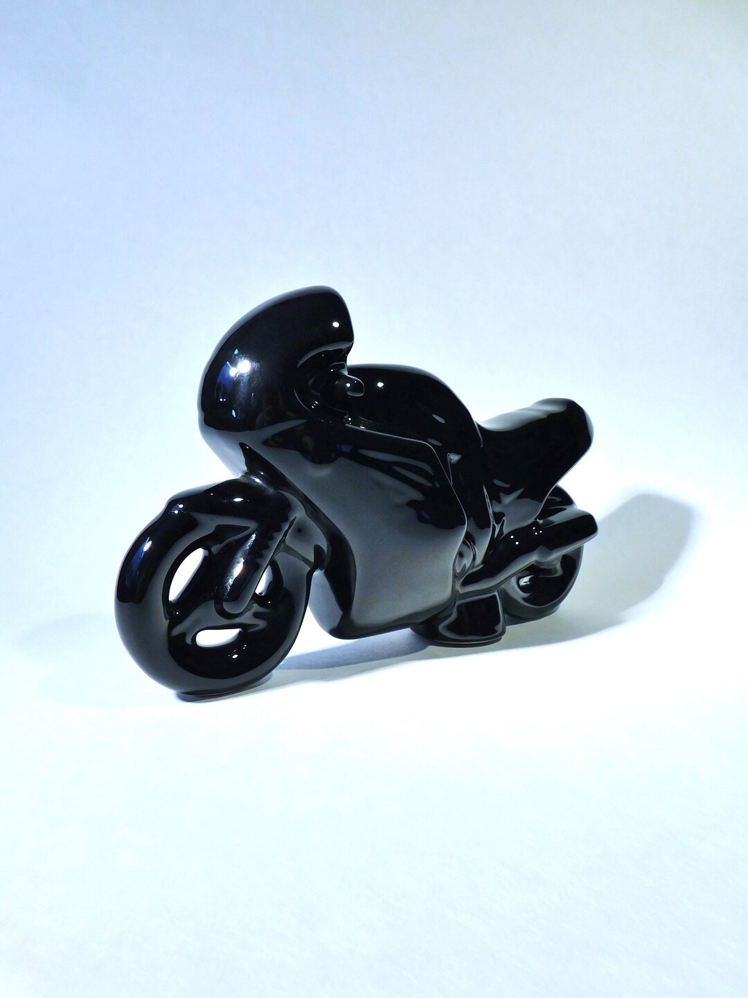 1980s Ceramic Motorcycle Coin Bank - Etsy