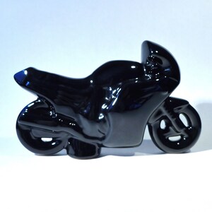 1980s Ceramic Motorcycle Coin Bank - Etsy