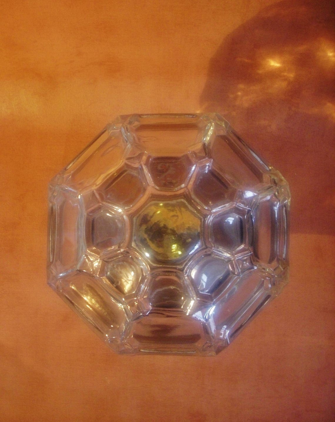 Octagonal Geometric Glass Sphere Sconce Bauhaus Design Style | Etsy