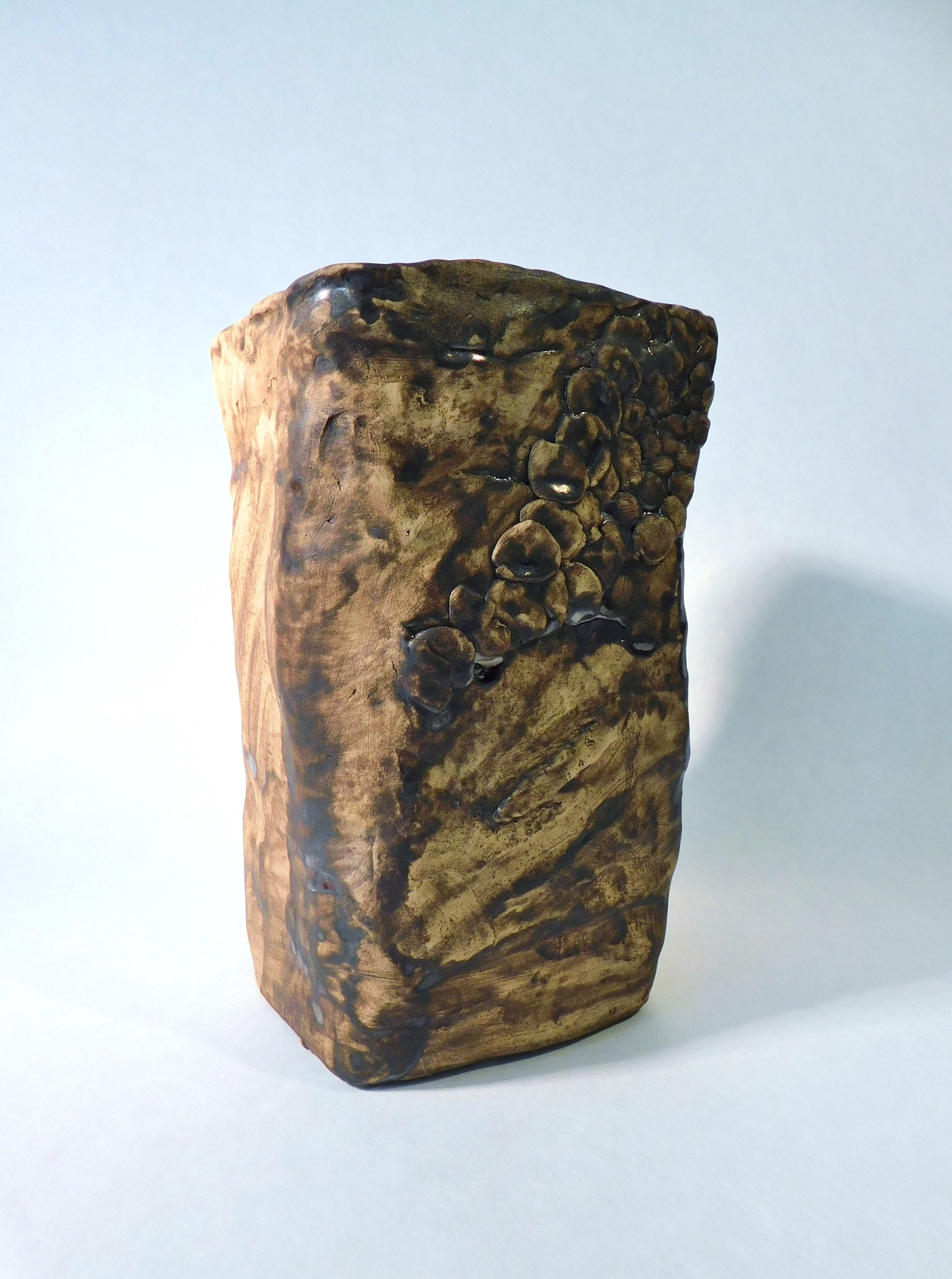 1970s Brutalist Asymmetrical Rectangular Vase Studio Art Pottery - Etsy