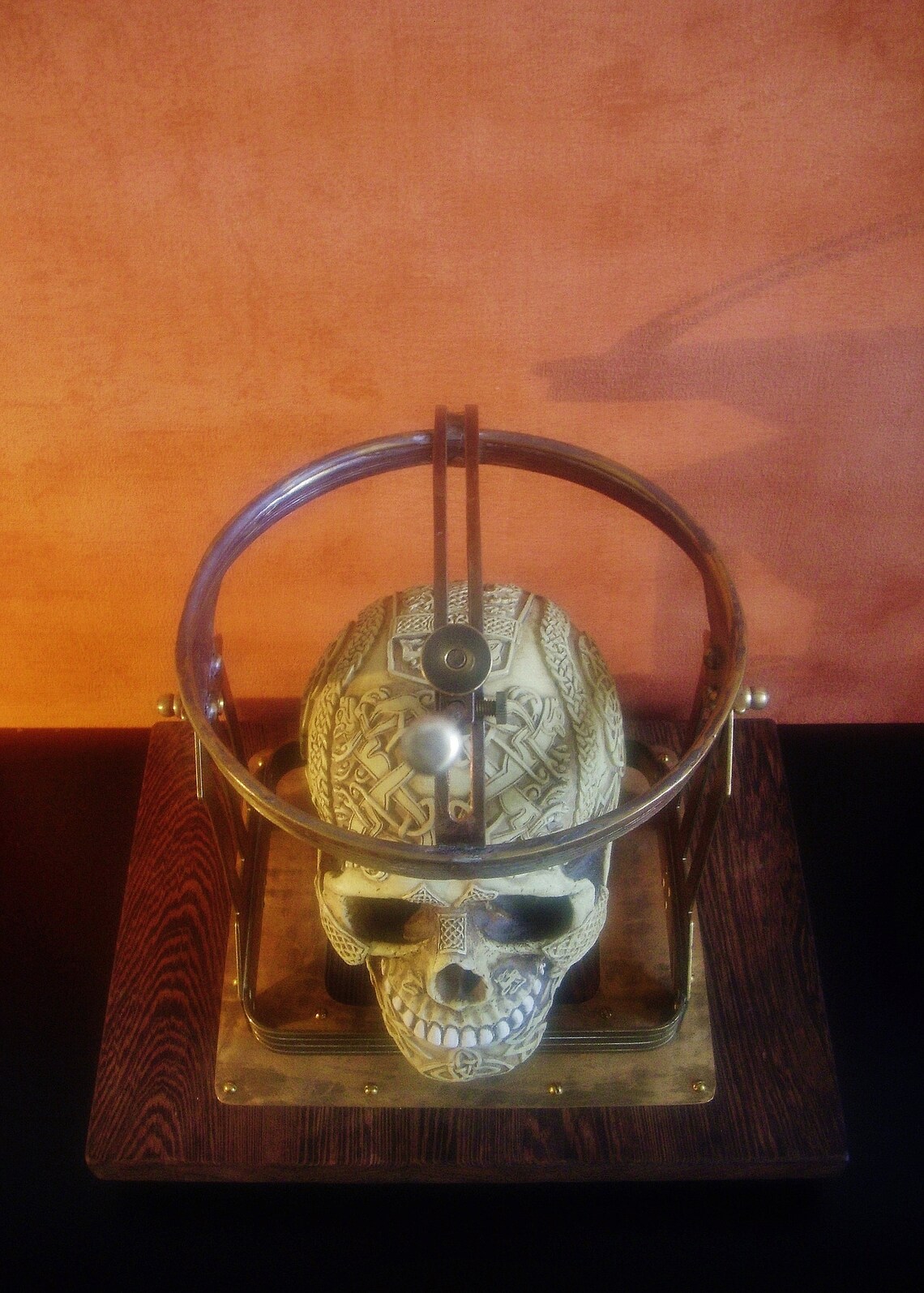 NESCIO Steampunk Craniometer With Celtic Knotwork Skull | Etsy
