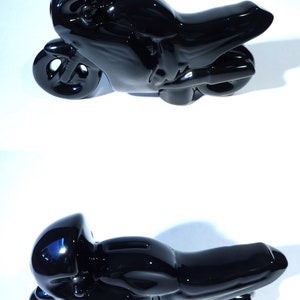 1980s Ceramic Motorcycle Coin Bank - Etsy