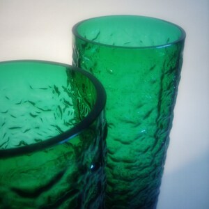 Vintage Pair of Hirschberg Textured Glass Vases - Etsy