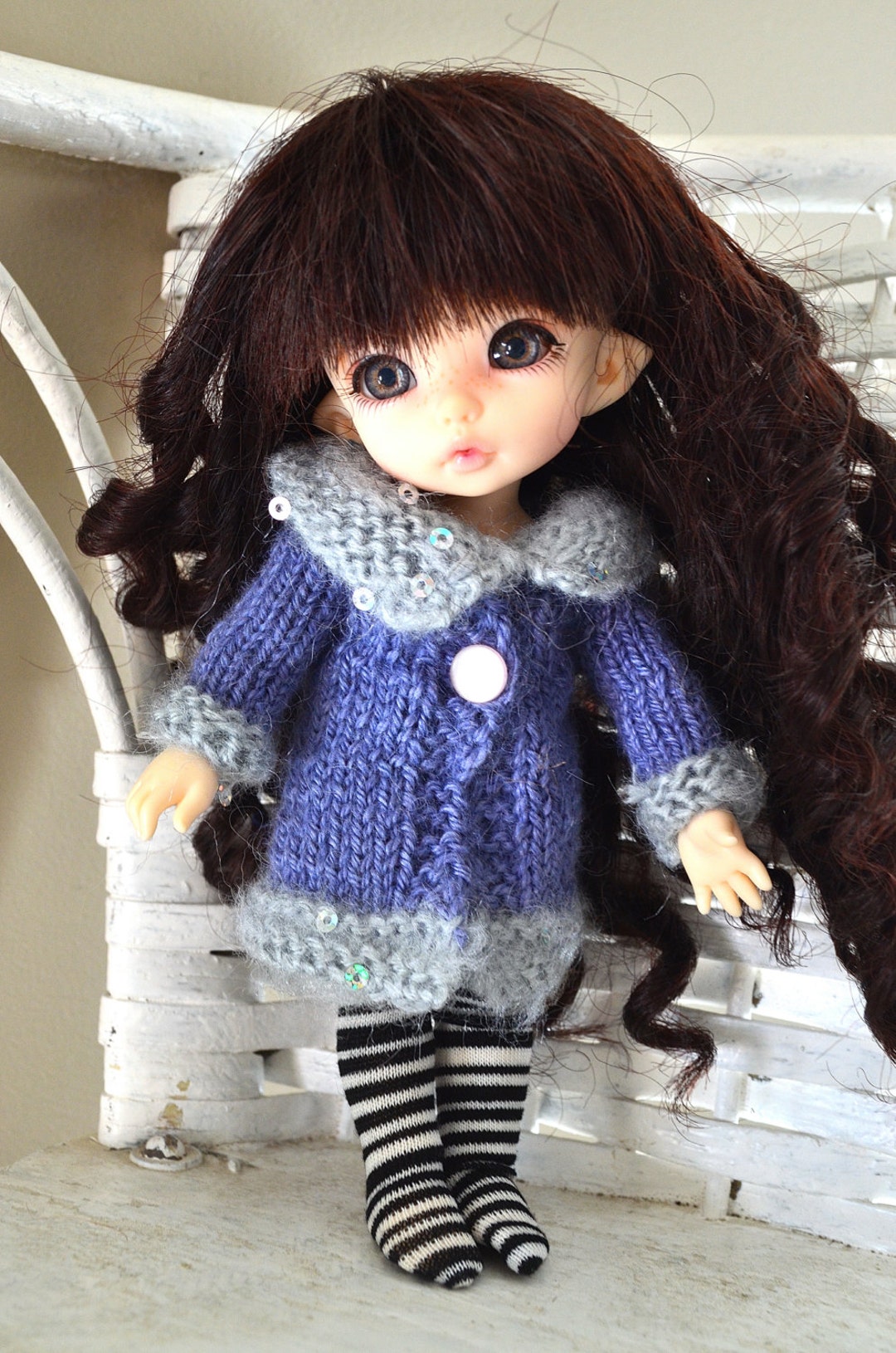 Adorable Hand Knit Sweater Coat for Yosd/ Tiny Ball Joint Doll - Etsy