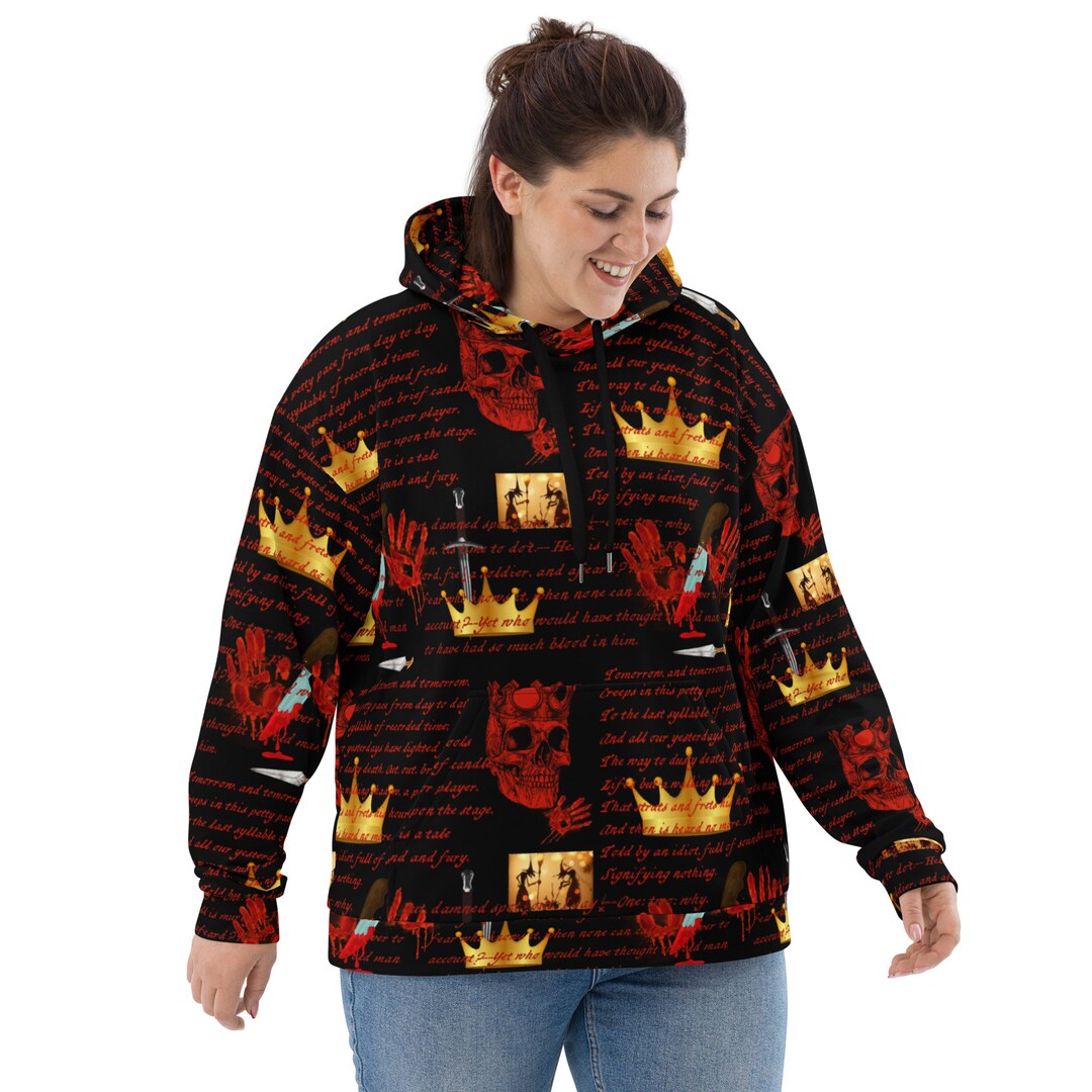 Drama Teacher Shakespeare Macbeth Black and Red Festival Hoodie - Etsy