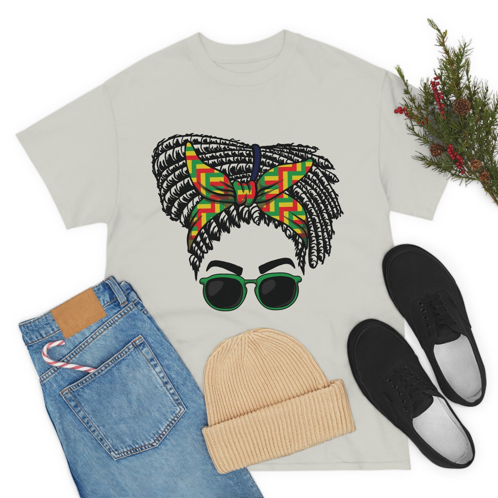 Messy Bun Dreadlocks Hair 2 African American Jamaica Black Mom Vector ...