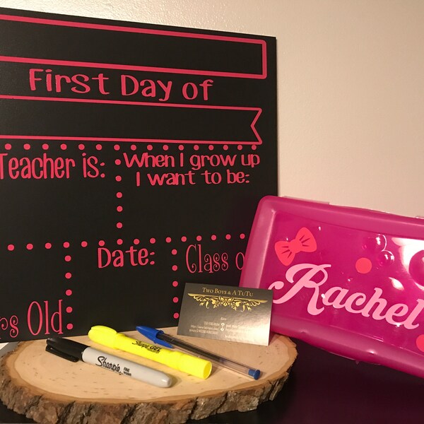 First Day of School Chalkboard - Etsy Canada