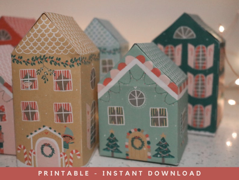Printable Christmas Houses | Paper Craft | Printable for Kids ...