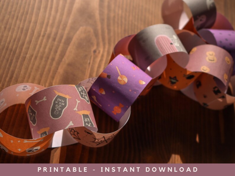 Printable Halloween Paper Chain | Craft | Printables for Kids ...