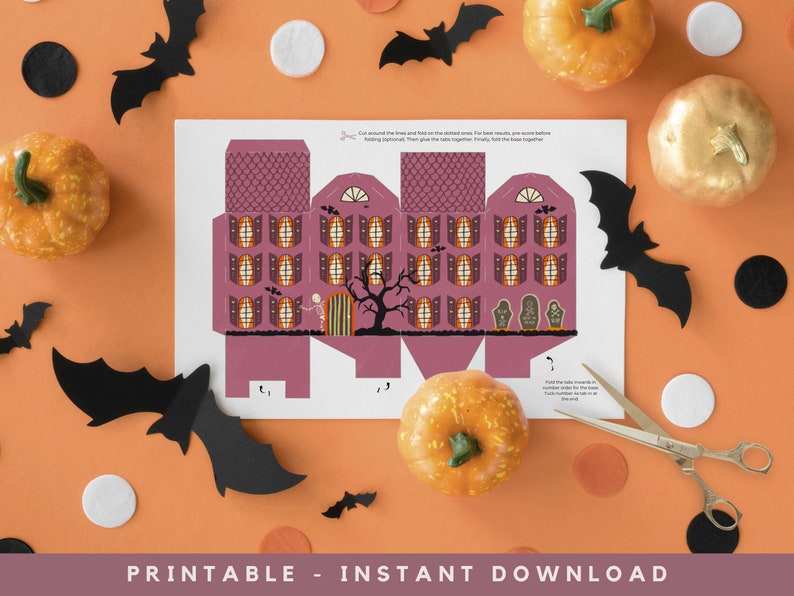 Printable Halloween Houses | Printable Paper Craft | Kids Activity ...