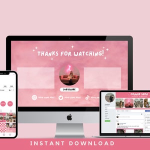 Ultimate Pink Social Media Branding Kit Templates Small Business ...