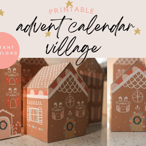 Printable Advent Calendar Countdown to Christmas Paper - Etsy Canada