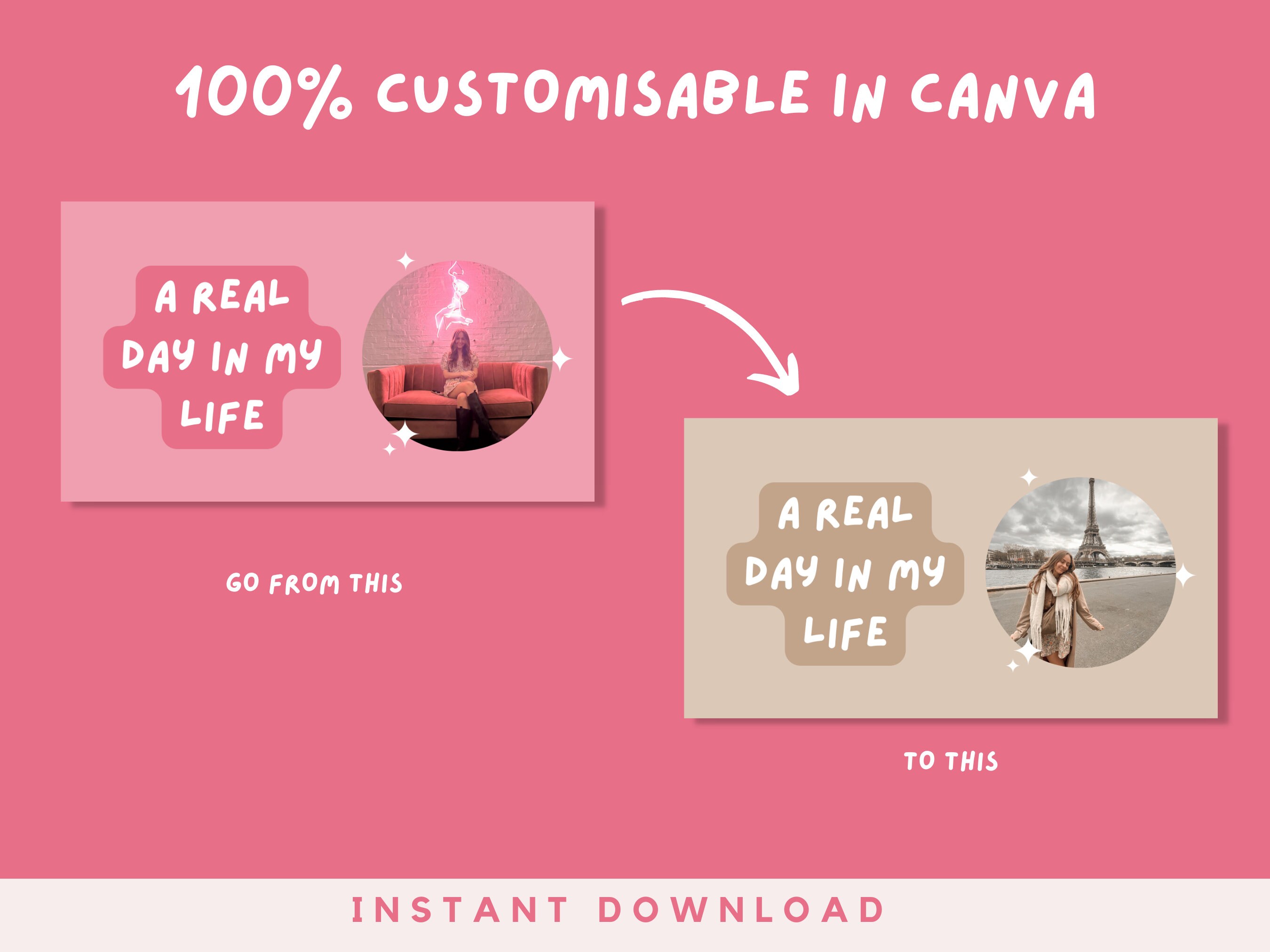 Ultimate Pink Social Media Branding Kit Templates Small Business ...