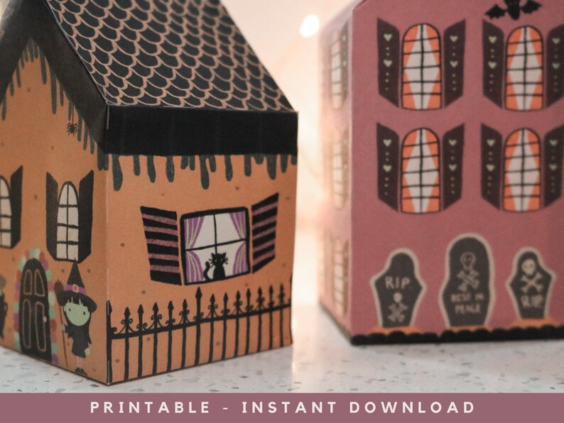 Printable Halloween Houses | Printable Paper Craft | Kids Activity ...