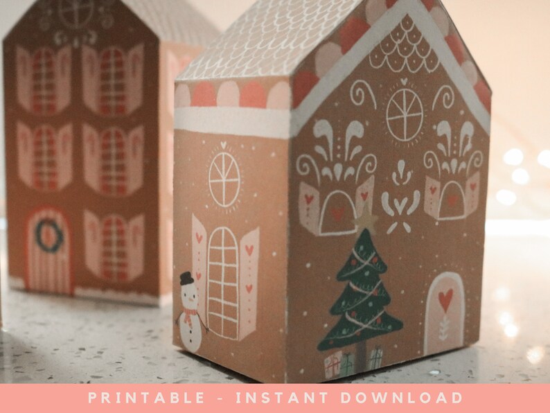 Printable Gingerbread Houses | Printable Paper Craft | Kids Activity ...