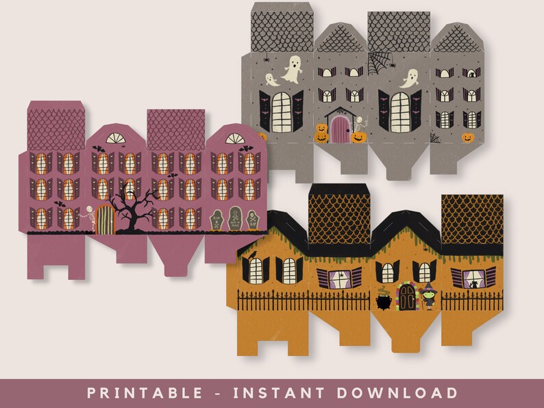 Printable Halloween Houses | Printable Paper Craft | Kids Activity ...
