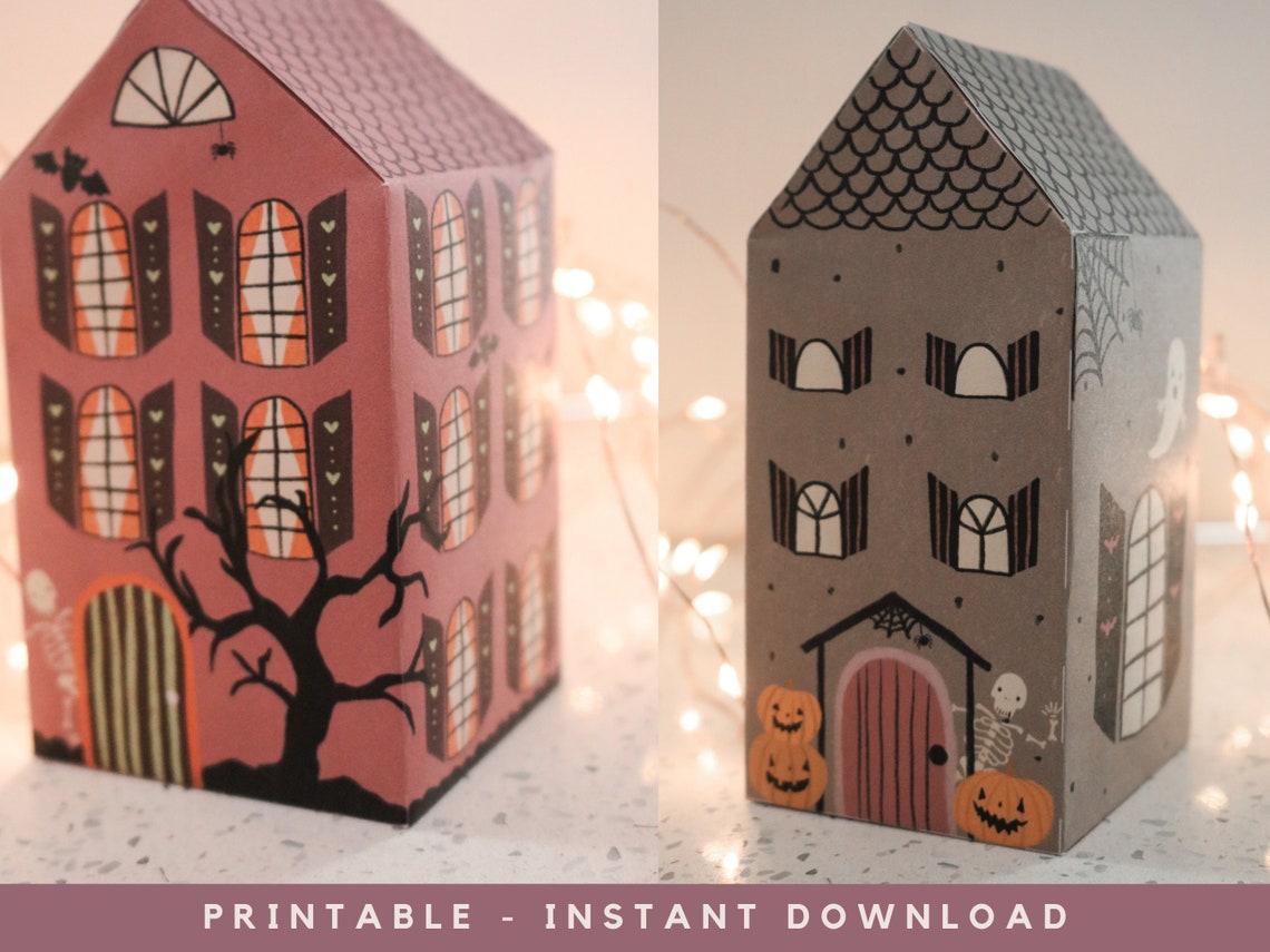 Printable Halloween Houses | Printable Paper Craft | Kids Activity ...