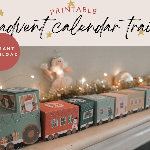 Advent Train Printable - Etsy