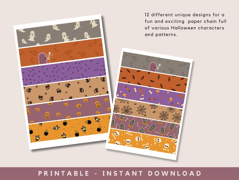 Printable Halloween Paper Chain | Craft | Printables for Kids ...