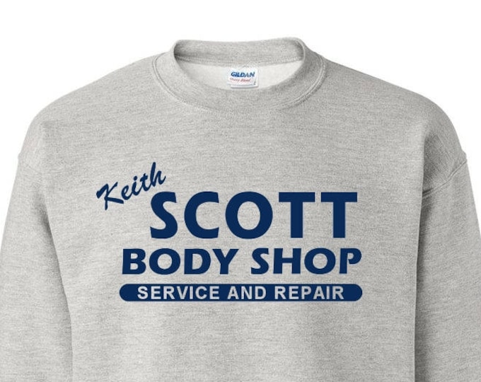 Keith Scott Body Shop Sweatshirt One Tree Hill Sweatshirt - Etsy