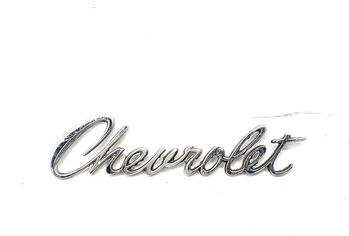 Chevrolet Vintage OEMS Cursive Script Metal Emblem 6 | Etsy