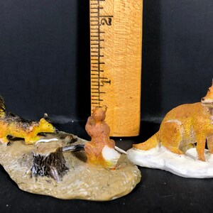 Lemax Village Woodland Animals Squirrels Fox Tree Stump Putz Yard Train ...