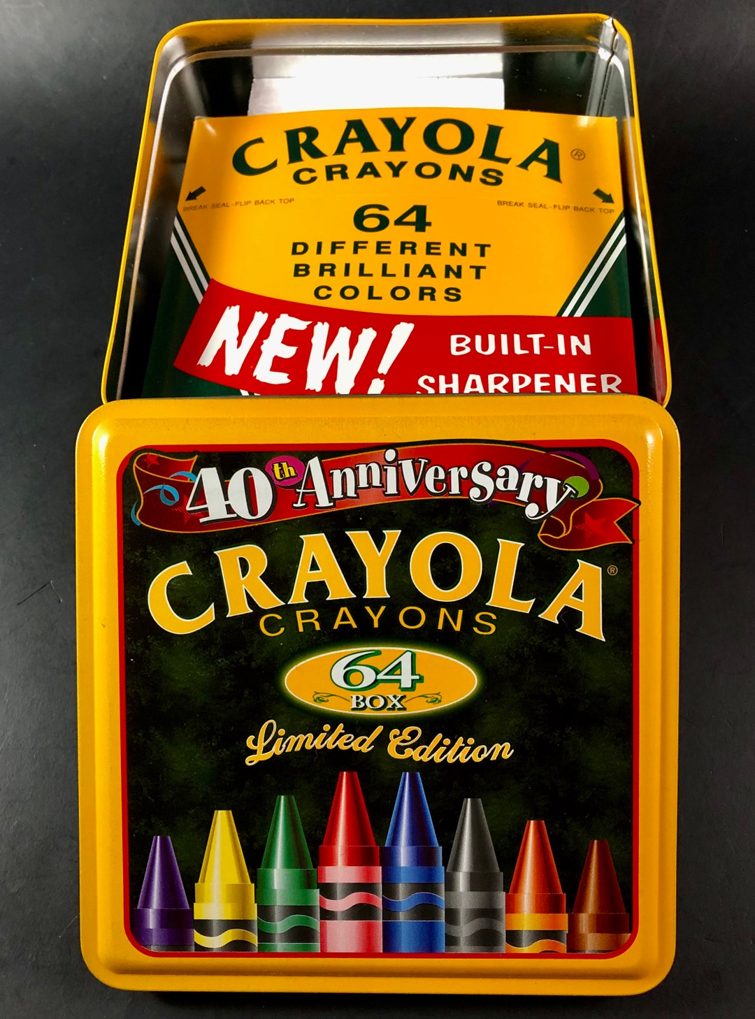 Crayola Crayons 40th Anniversary Collectors Tin 64 Crayons - Etsy