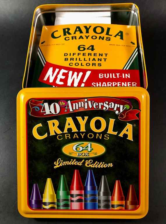 Crayola Crayons 40th Anniversary Collectors Tin 64 Crayons | Etsy