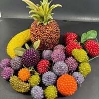 Large Assorted Fruit Beaded and Sequin Applique 7"x 6" - Etsy