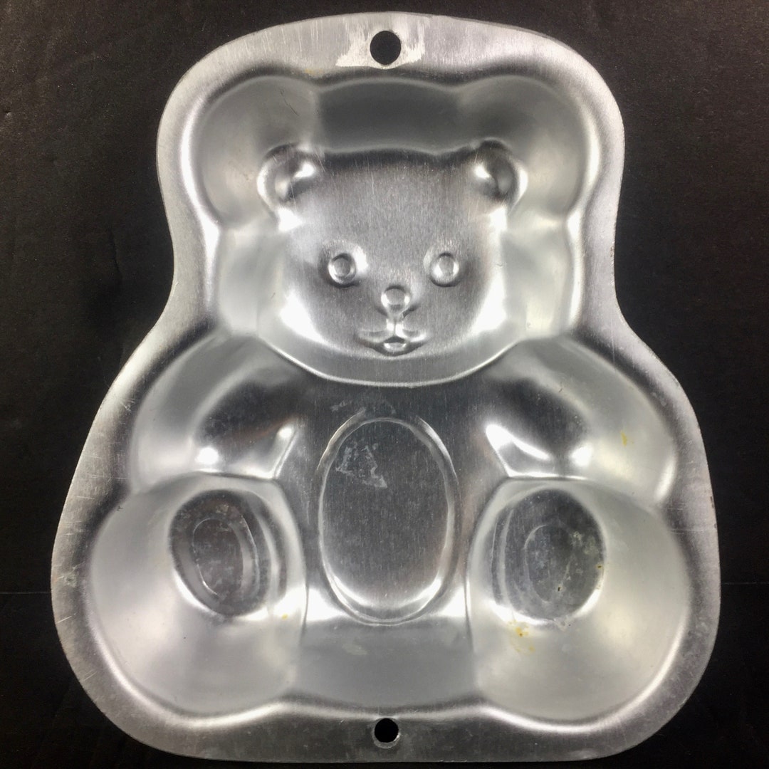 Teddy Bear Cake Pan/mold Individual Size Excellent Vintage Condition - Etsy
