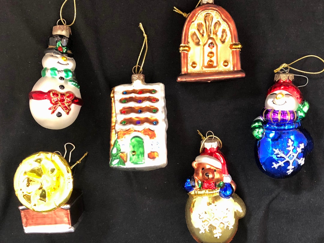 Thomas Pacconi Gingerbread Man Santa Snowman Wreath Angel Bear Blown ...