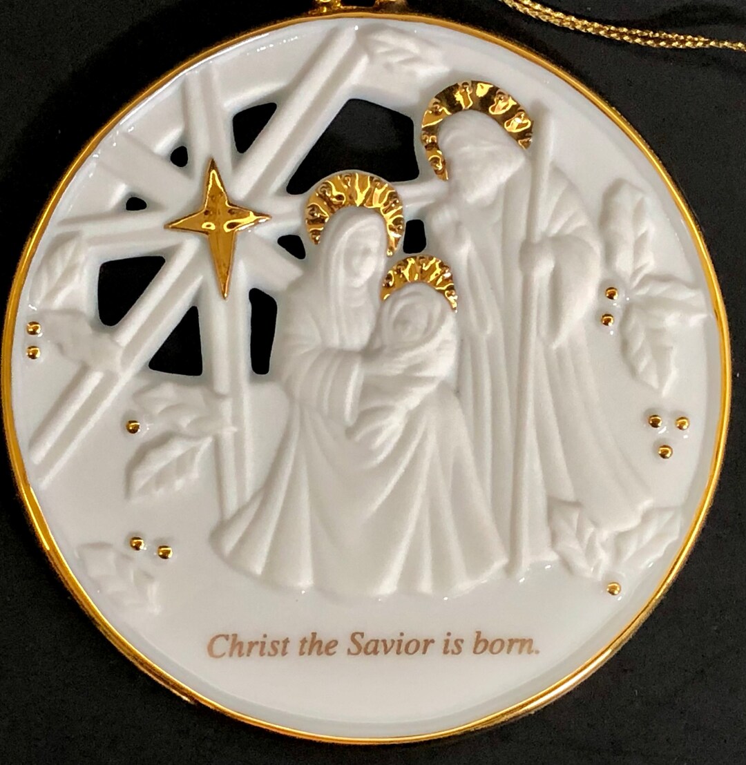 Lenox Millennial Nativity Ornament 2000 Certificate and Original Box ...