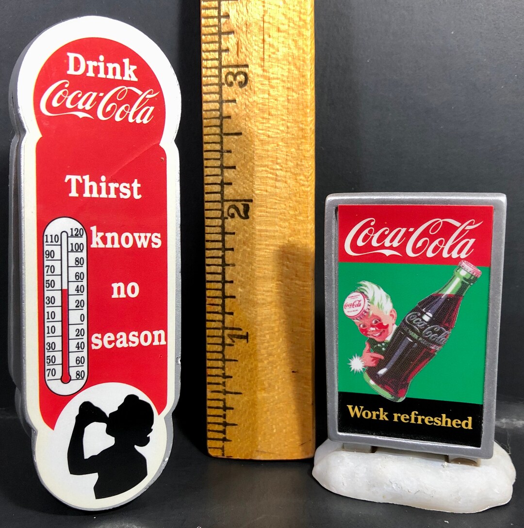 Coca Cola Advertising Signs Christmas Yard Train Yard Putz Figures ...