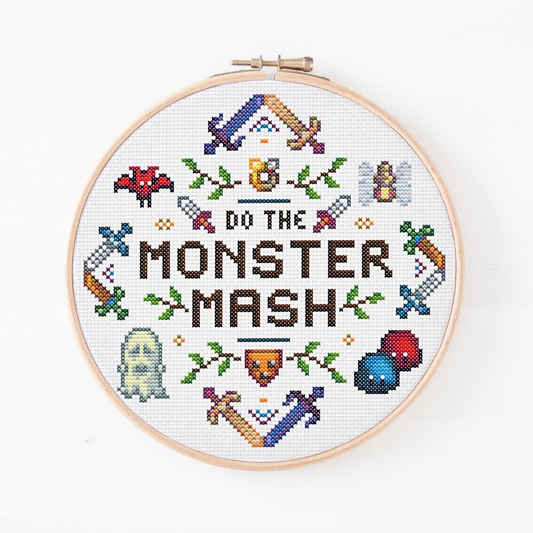 Monster Mash - Stardew Valley Cross Stitch Pattern - Digital Download ...
