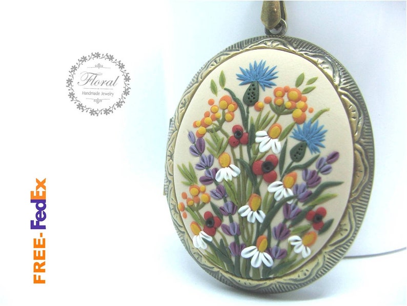 Personalized Multi Photo Locket Secret Message Locket Large | Etsy